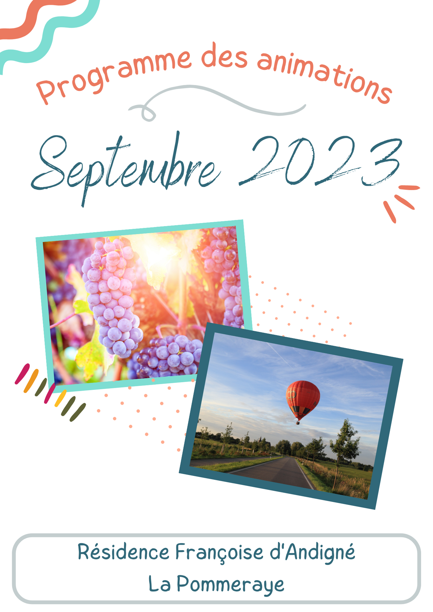 LE PROGRAMME DES ANIMATIONS DU MOIS - Résidence Françoise d'Andigné ... LE PROGRAMME DES ANIMATIONS DU MOIS - Résidence Françoise d'Andigné ...